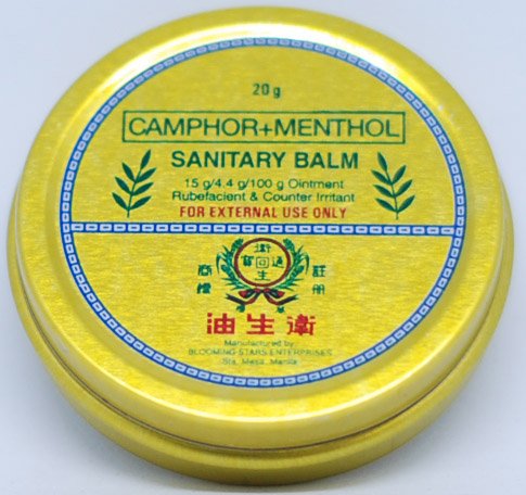 SANITARY BALM Camphor / Menthol 15g / 4.4g per 100g Ointment 20g price ...